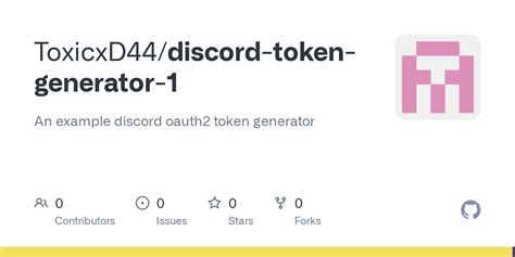 GitHub ToxicxD44 Discord Token Generator 1 An Example Discord Oauth2 Token Generator