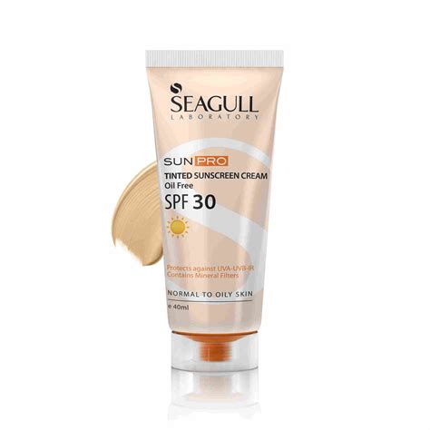 کرم ضدآفتاب رنگی فاقد چربی سی گل با فاکتور حفاظتی 30