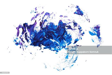 추상 아크릴 수채화 페인트 브러시 스트로크 텍스처는 로고와 배너를 위해 흰색 배경에 격리되어 있습니다 디자인 창의적