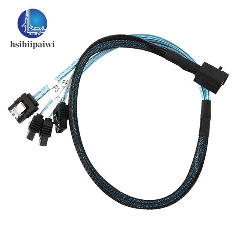 Internal Mini SAS To SATA Cable SFF 8643 To SATA Forward Breakout Compatible With Raid