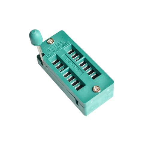 2pcs Ic Test Universal Zif Socket 14pin 14 Pin Dip 2 54mm Ic Socket Pitch In Integrated Circuits