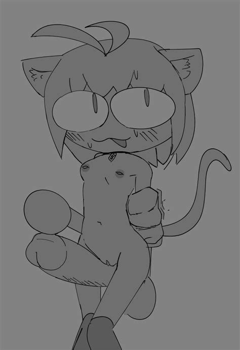 Rule 34 3 Arm Grab Blush Breasts Cat Ears Cat Tail Catgirl Collar