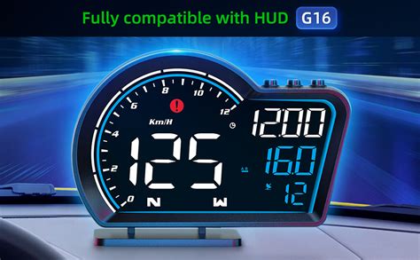 Wurawus Digital Gps Speedometer Car Hud Universal Multifunction Heads Up Display