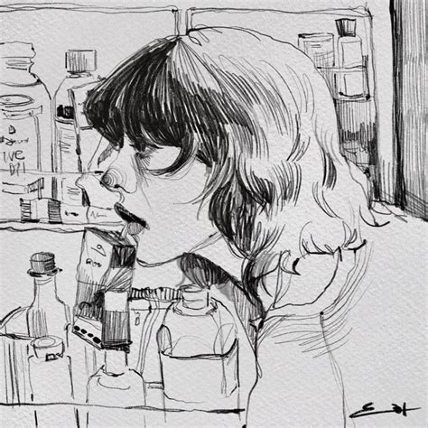 도리 On Instagram 🧃 그림 드로잉 취미 낙서 연필 연필그림