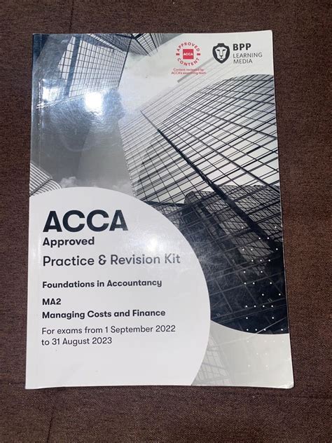 BPP ACCA MA Practice Revision Kit August Hobbies Toys Books