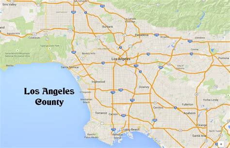 Los Angeles County Map Printable