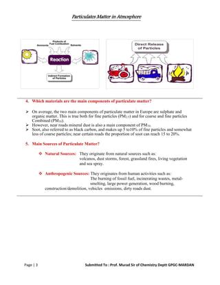 PARTICULATE MATTER IN DETAIL LATEST UPDATED PDF