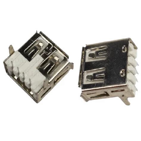 TYPE A 4 PIN RIGHT ANGLE 13MM FEMALE USB SOCKET 0 5A At Rs 1 5 Piece In New Delhi