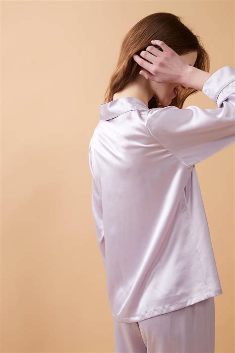 Lilac Silk Pajamas Set Bask™
