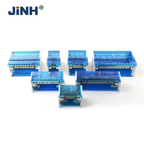 Jinh8 411 Terminal Block Power Distribution Box Ground Circuit Terminal Blocks Din Rail