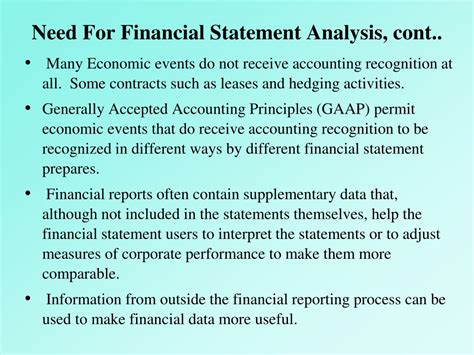 Ppt Framework For Financial Statement Analysis Principles