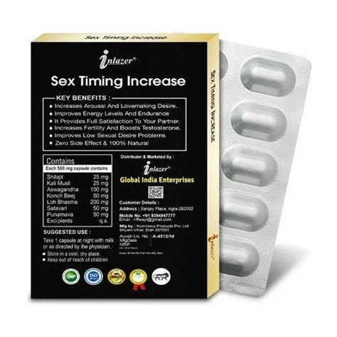 Inlazer Sex Timing Increase Capsules At ₹ 295 Bottle Kamptee Nagpur Id 2856261830030