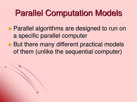 Ppt Ics 556 Parallel Algorithms Powerpoint Presentation Free