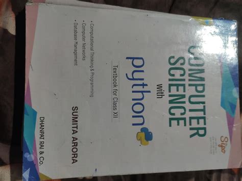 Computer Science With Python Textbook And Practical Book For Class 12