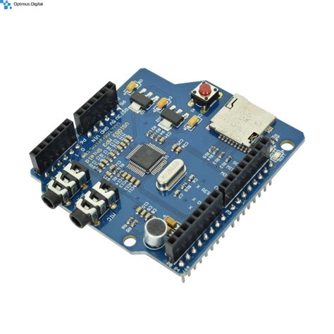 Vs1053 Shield For Arduino With Sd Card Slot And Microphone Optimus