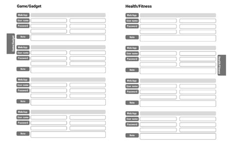 Lerson Art Internet Password Book With Categories Tabs Visual Tabs