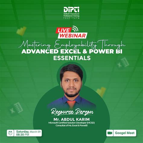 Daffodil International Professional Training Institute Dipti On Linkedin Excel Powerbi