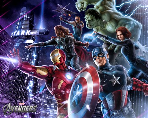 Avengers Team 1280x1024 Wallpaper