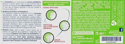 Dr Ciccarelli Sos Denti Protection With Chlorhexidine Antibacterial Chlorhexidine