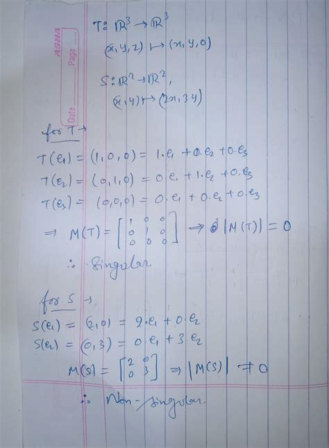 Let T R R Be Defined By T X Y Z X Y And S R R Be Defined By S X Y