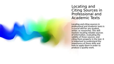 Pdf Locating And Citing Sources In Professional And Academic Texts