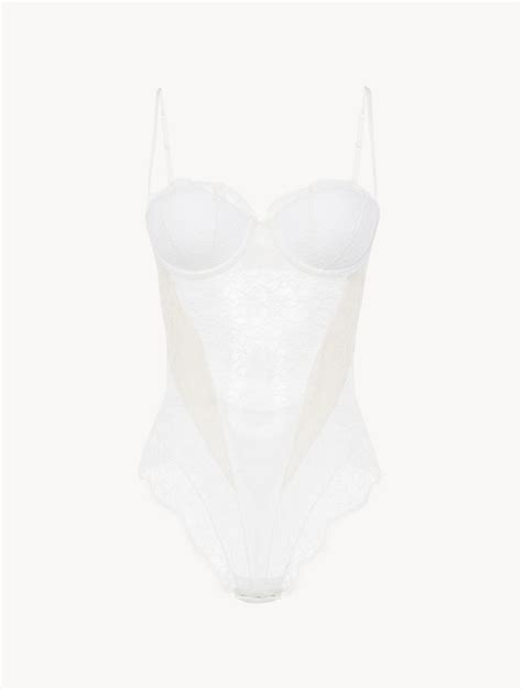 내추럴 레이스 바디수트 La Perla