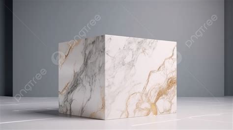 금 흰색 대리석 블록 2drender 3d 대리석 큐브 연단 또는 대리석 빈 스튜디오 룸이 있는 받침대 배경 일러스트 및