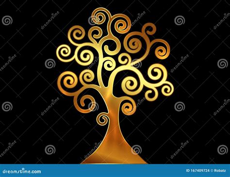 Tree Of Life Tree Natural Logo And Gold Tree Ecology Illustration Symbol Icon Vector Design