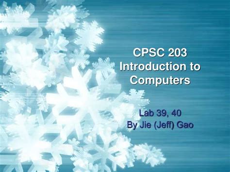 ppt cpsc 203 introduction to computers powerpoint presentation free