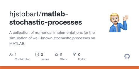 Github Hjstobartmatlab Stochastic Processes A Collection Of