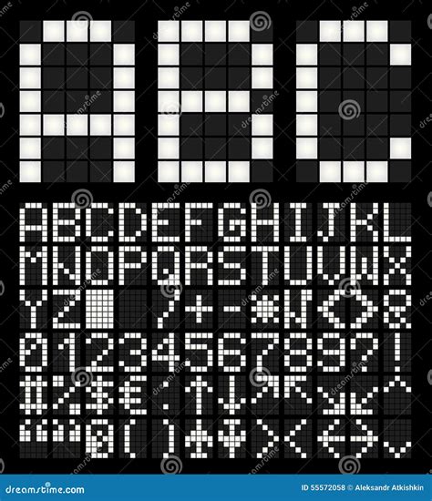 8 Bit Font Stock Vector Illustration Of Caps Design 55572058