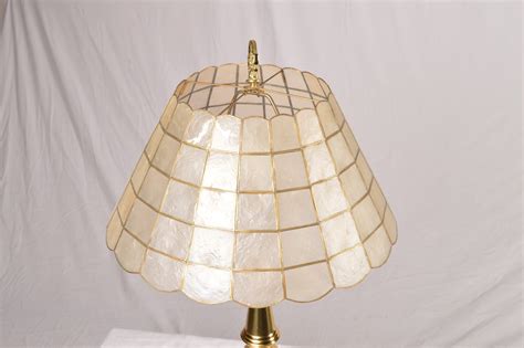 Classical Brass Lamp With Shell Shade Ebth
