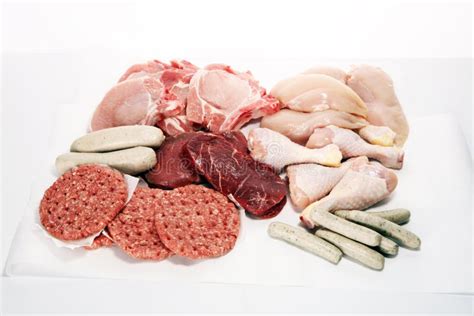 Raw Meat Different Types Of Raw Pork Meat Chicken And Beef Stock Photo Image Of Gourmet