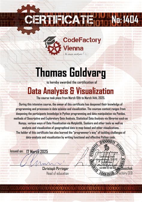 Python Dataanalysis Thomas Goldvarg