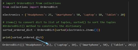 Sort A Dictionary By Key In Python