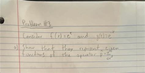 Solved Consider Fxex And Gxe−x A Show That They