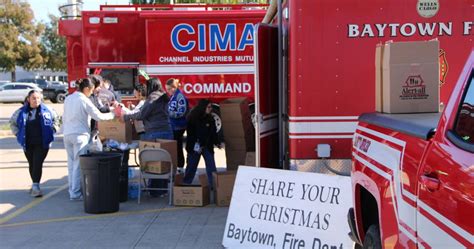 Baytown Fire Department Spreads Cheer With Annual Food Drive Local