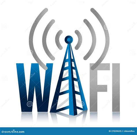 Wi Fi Tower Illustration Design Sign Stock Illustration Illustration Of Contact Network 27039635