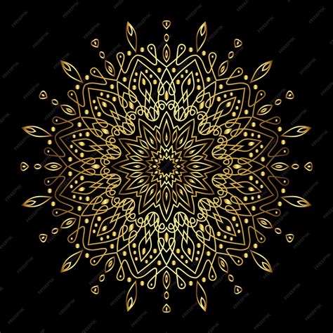 템플릿 배경에 대한 만달라 아트 프리미엄 벡터