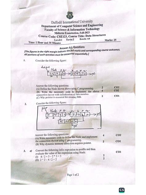 Cse 64 Fall 2023 All Theory Question Mid Pdf