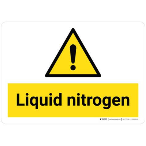 Liquid Nitrogen Landscape Wall Sign Comprehensive Safety Signs