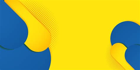 파란색과 노란색 배경에 하프톤 요소가 있습니다 추상적인 배경 벡터 일러스트 레이 션 디자인 0명에 대한 스톡 벡터 아트 및 기타 이미지 Istock