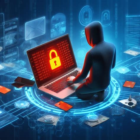 Premium Photo Illustration Of Data Phishing Concept Hacker And Cyber Criminals Phishing