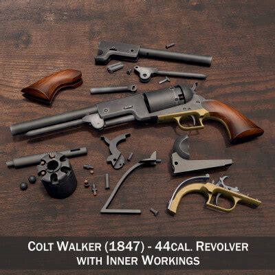 Colt Walker 1847 Revolver 3d Model By Panaristi