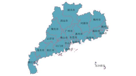 广东地图高清全图矢量可编辑全省市行政区划地图word文档在线阅读与下载免费文档