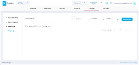 Purge Logs Nitrogen Dashboard Documentation