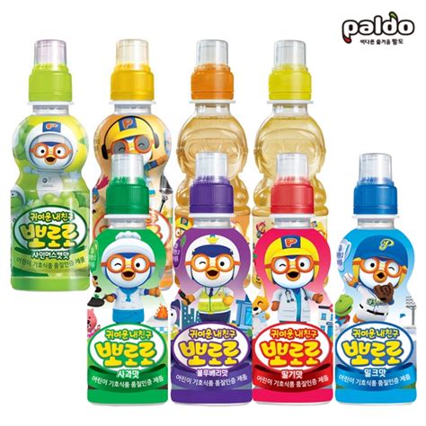 팔도 뽀로로 음료수 235ml 8종 24개 박스단위 딸기밀크블루베리보리차누룽지차사과 티몬