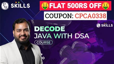 Decode Java With Dsa Course Pw Skills Discount Coupon Pw Coupon Code