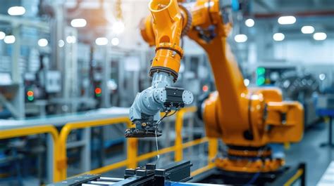 Factory Automation With Robotic Arm Premium Ai Generated Image