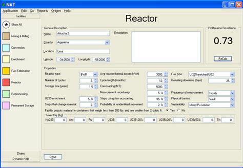 Example Of A Completed Facility Data Input Screen For A Reactor Download Scientific Diagram